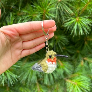 Tiny Birdies Crochet Hummingbird Keychain | Crochet Bird Keychain ...