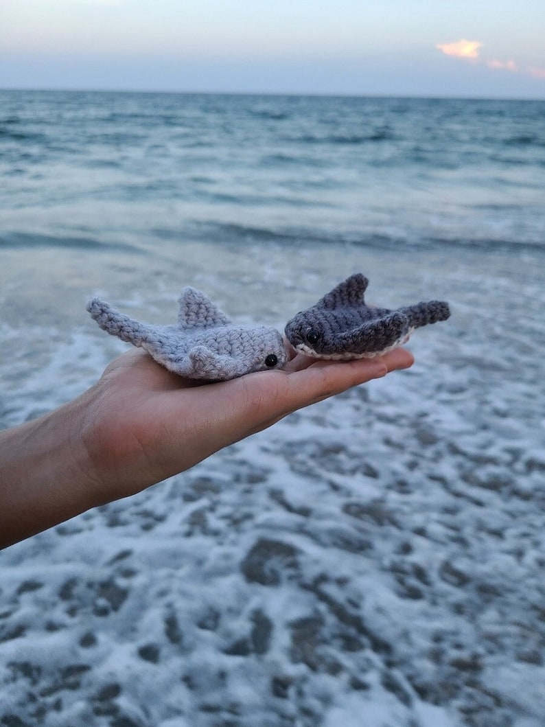 Crochet Cute Little Stingray | Manta Ray Crochet Amigurumi Plush ...
