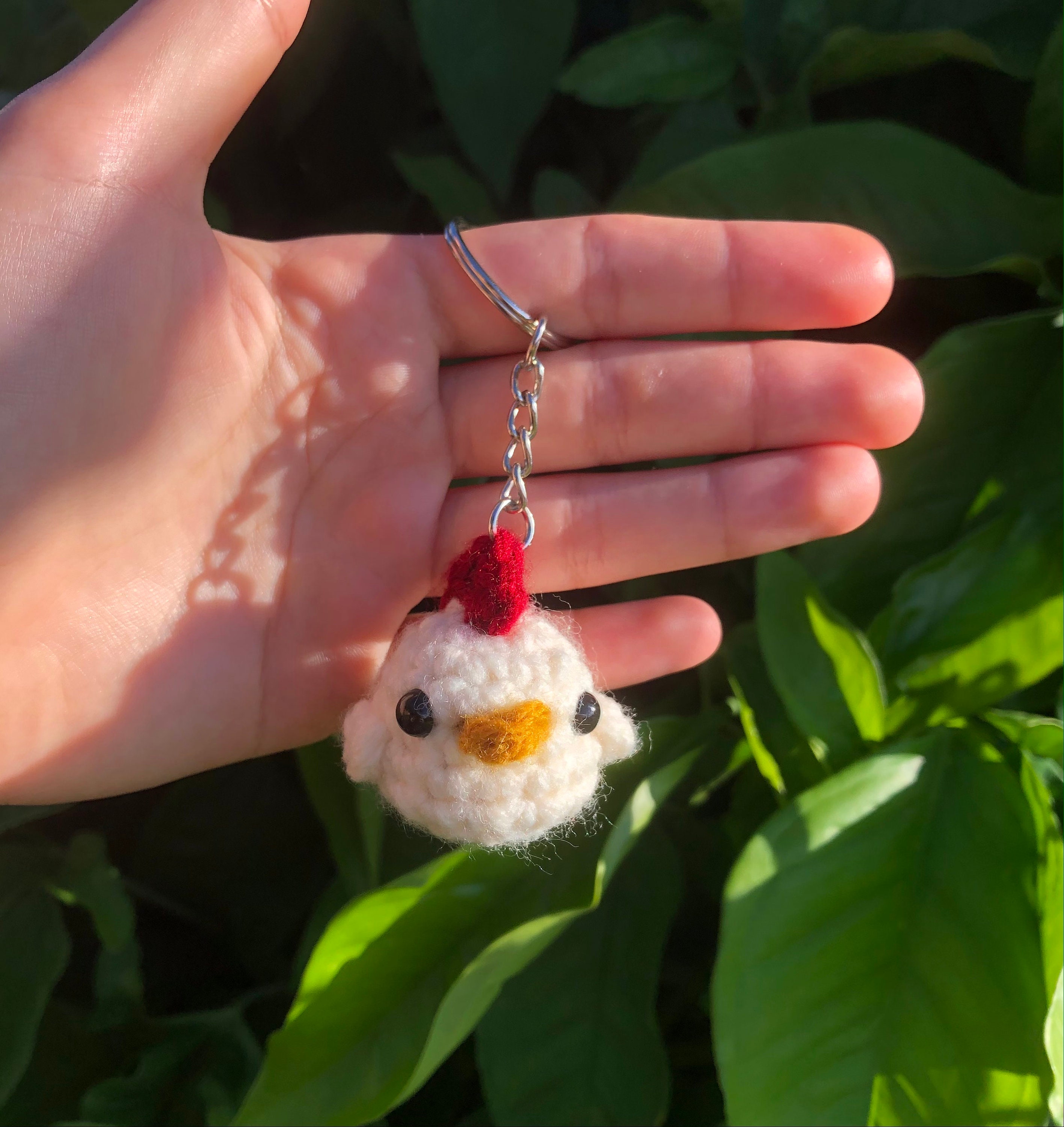 Cute Little Crochet Chick & Hen Keychain Yellow Chick/duck - Etsy