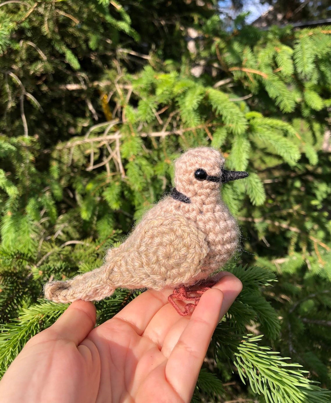 Little Ring-necked Dove Crochet Pattern | Realistic Bird Pattern ...