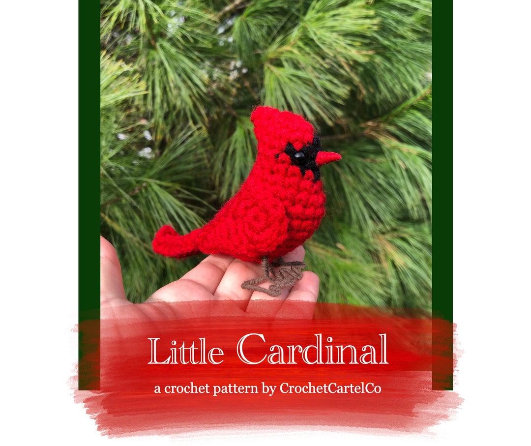 Little Cardinal Written Crochet Pattern | Crochet Amigurumi | Realistic ...