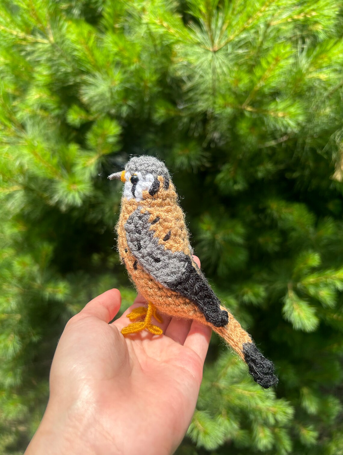 Crochet American Kestrel | Realistic Bird Crochet Amigurumi | Crochet ...