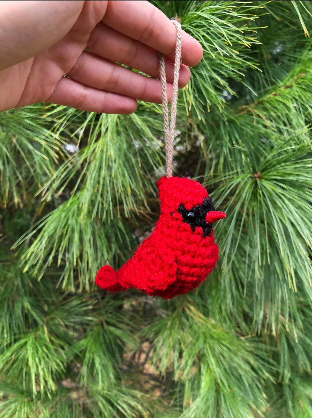 Crochet Little Cardinal Ornament | Crochet Amigurumi | Christmas ...