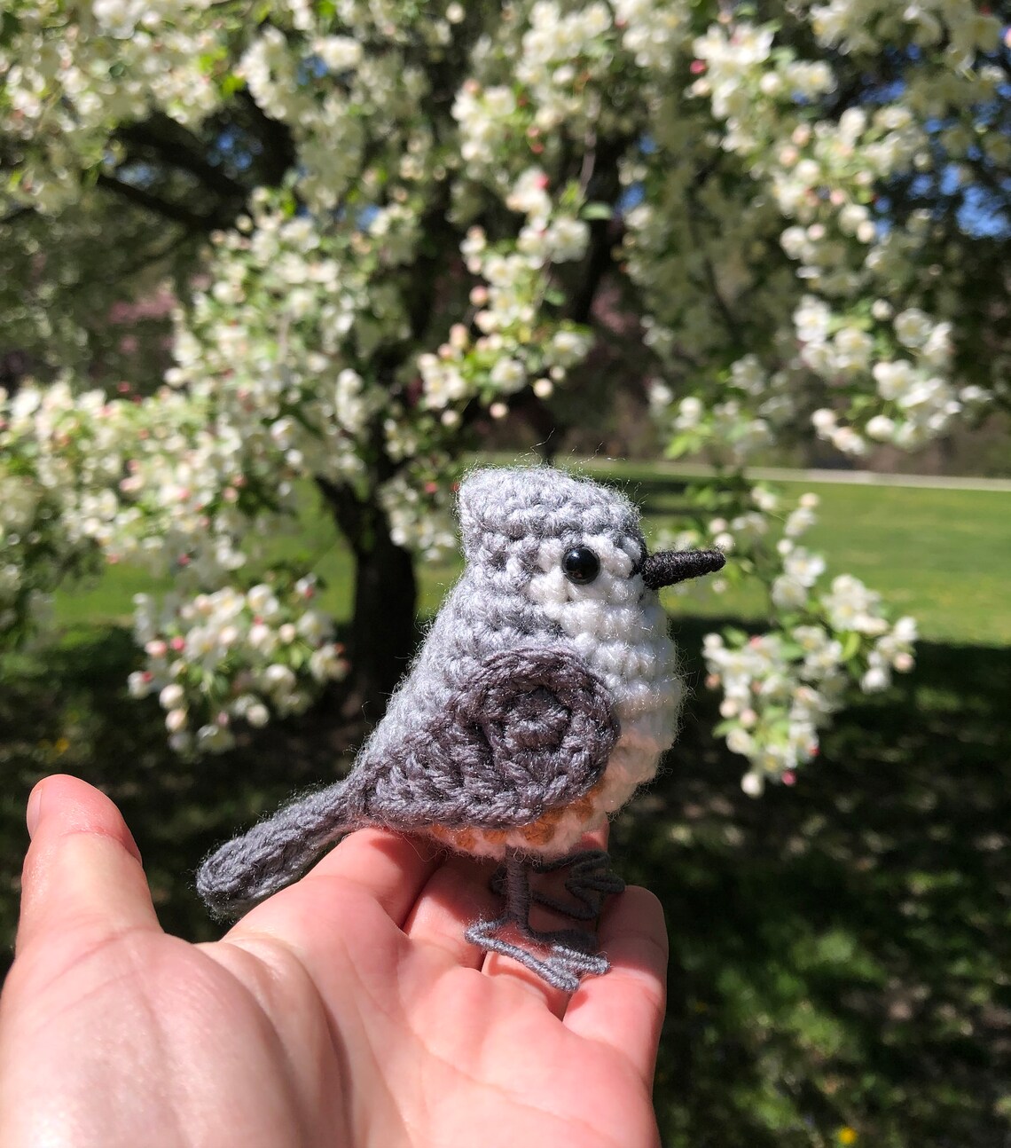 Tufted Titmouse Written Crochet Pattern Realistic Garden - Etsy