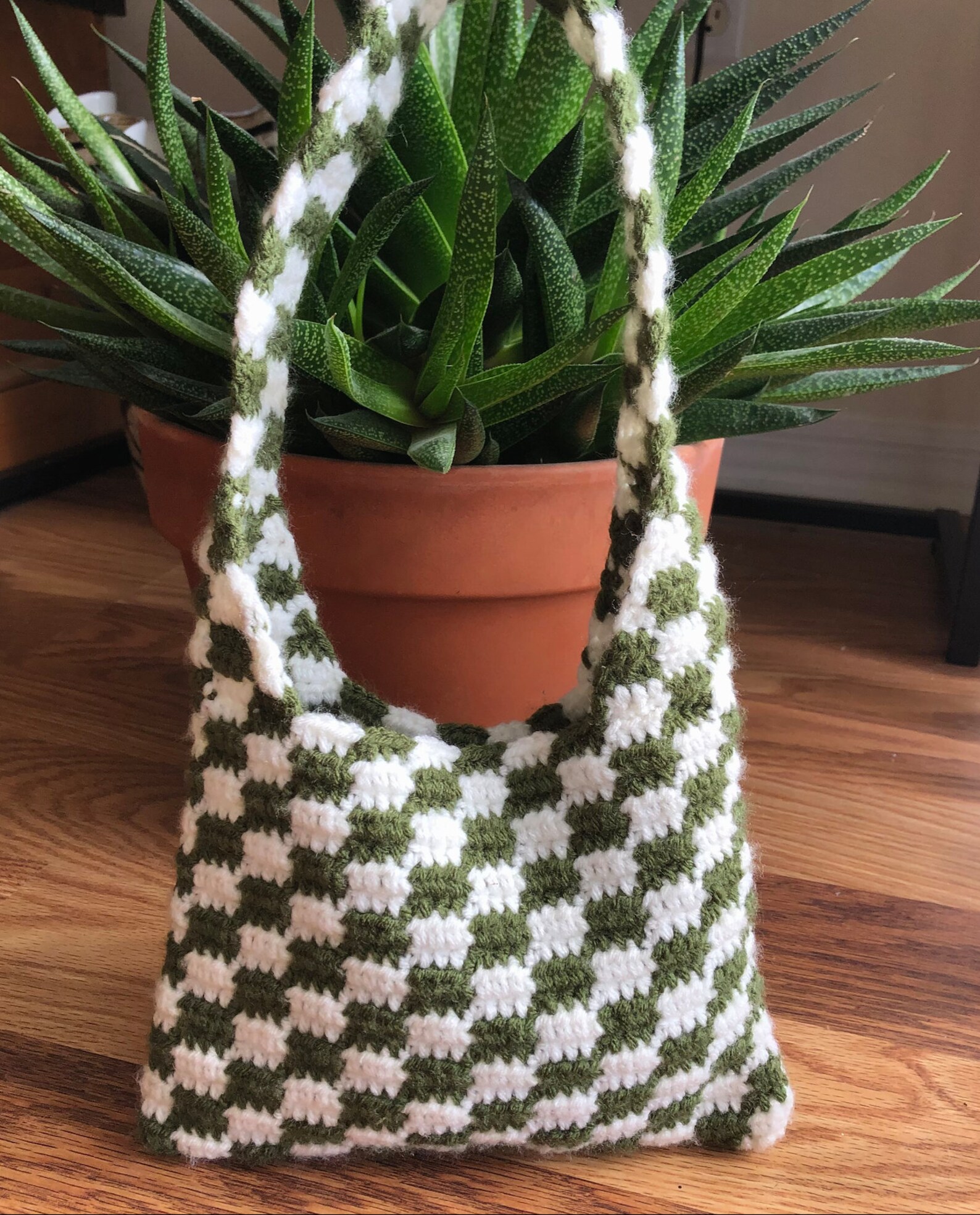 Textured Checkered Bag CROCHET PATTERN Crochet Shoulder Bag - Etsy