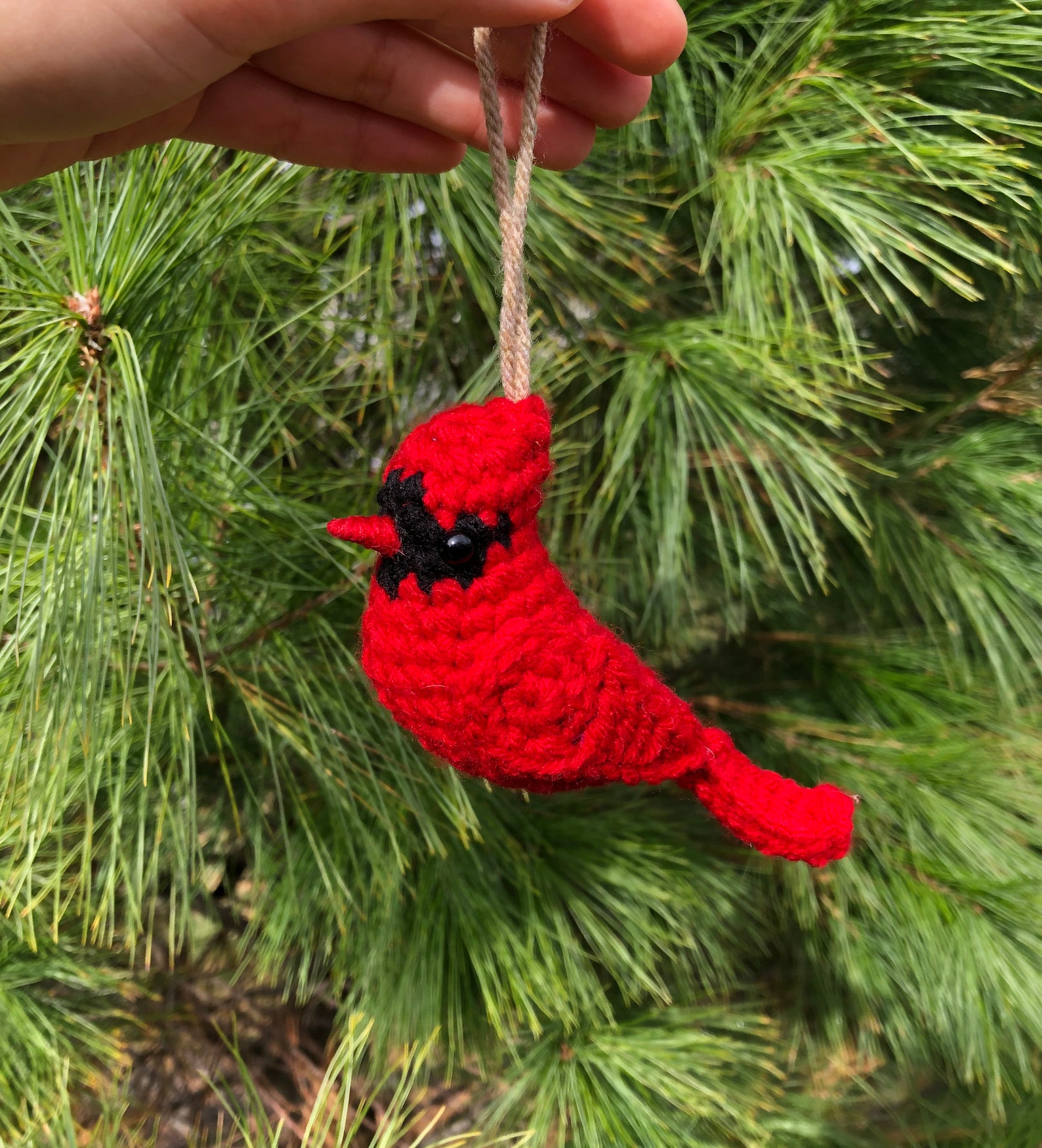 Crochet Little Cardinal Ornament | Crochet Amigurumi | Christmas ...