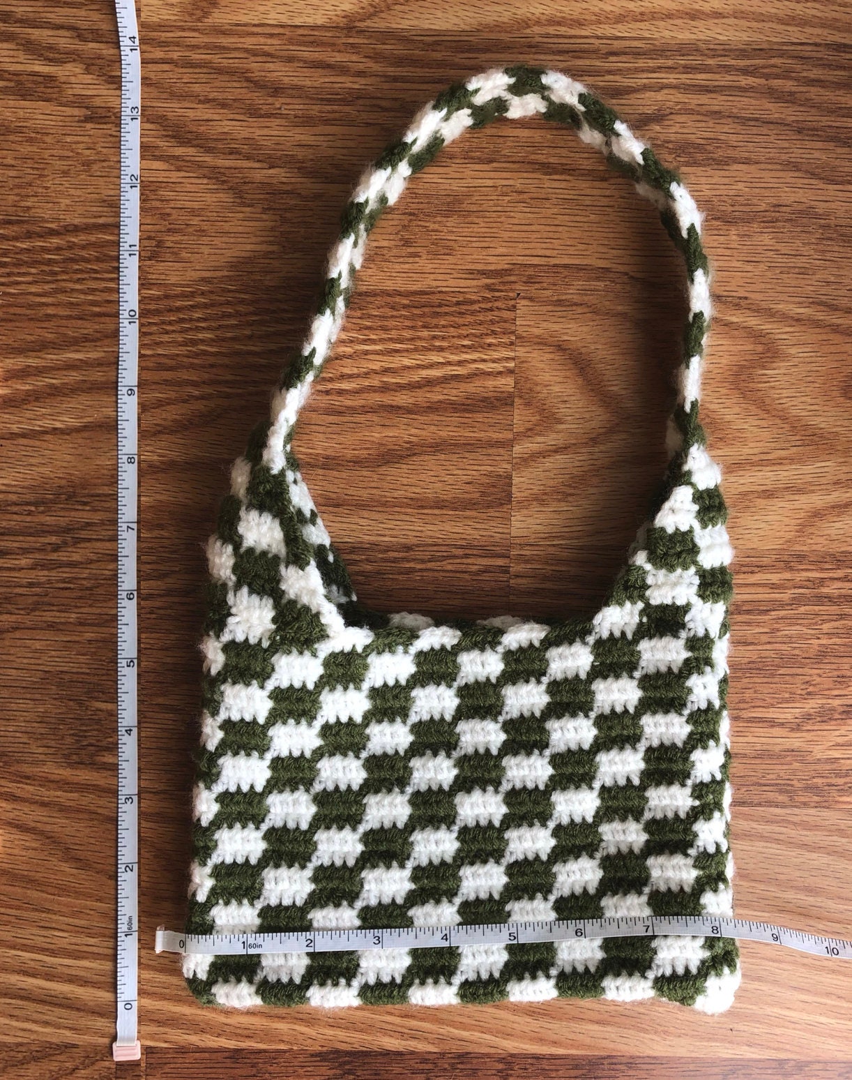 Textured Checkered Bag CROCHET PATTERN Crochet Shoulder Bag - Etsy