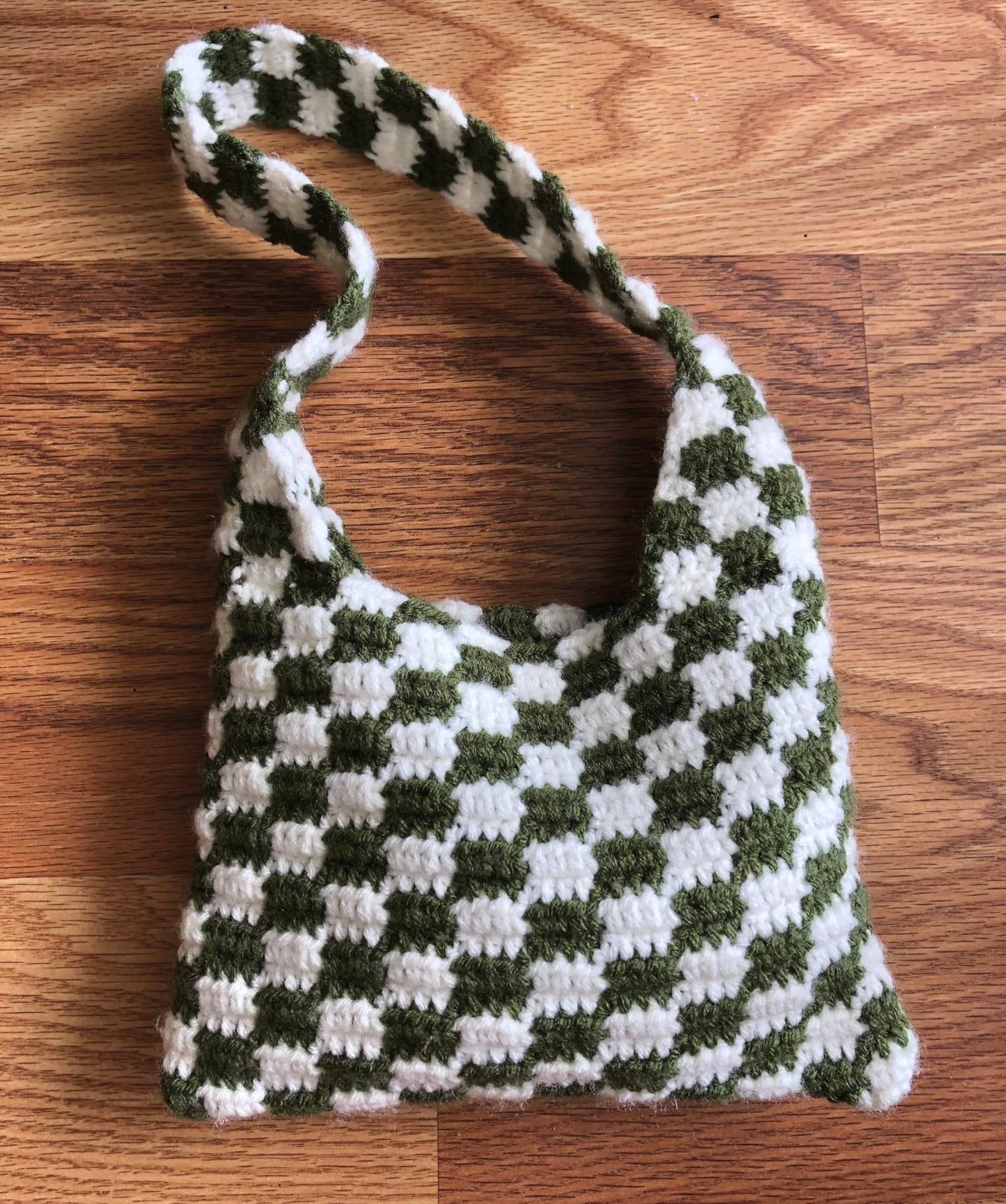 Textured Checkered Bag CROCHET PATTERN Crochet Shoulder Bag - Etsy