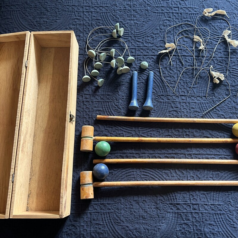 Antique Croquet Set - Etsy