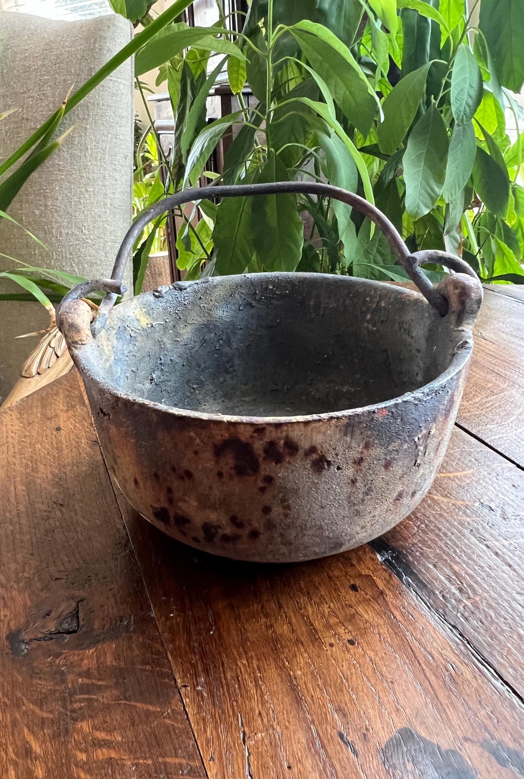Antique Smelting Pot - #8 ASCO Cast Iron Mining Pot - Small Cast Iron ...