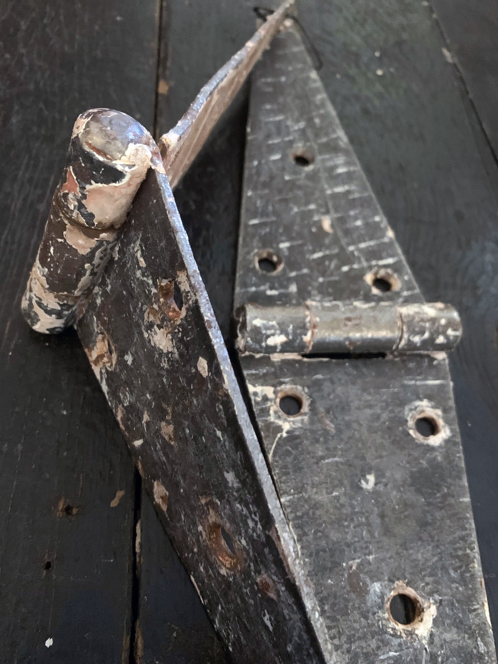 BIG Antique HINGES Barn Door or Gate PAIR Old Patina | Etsy