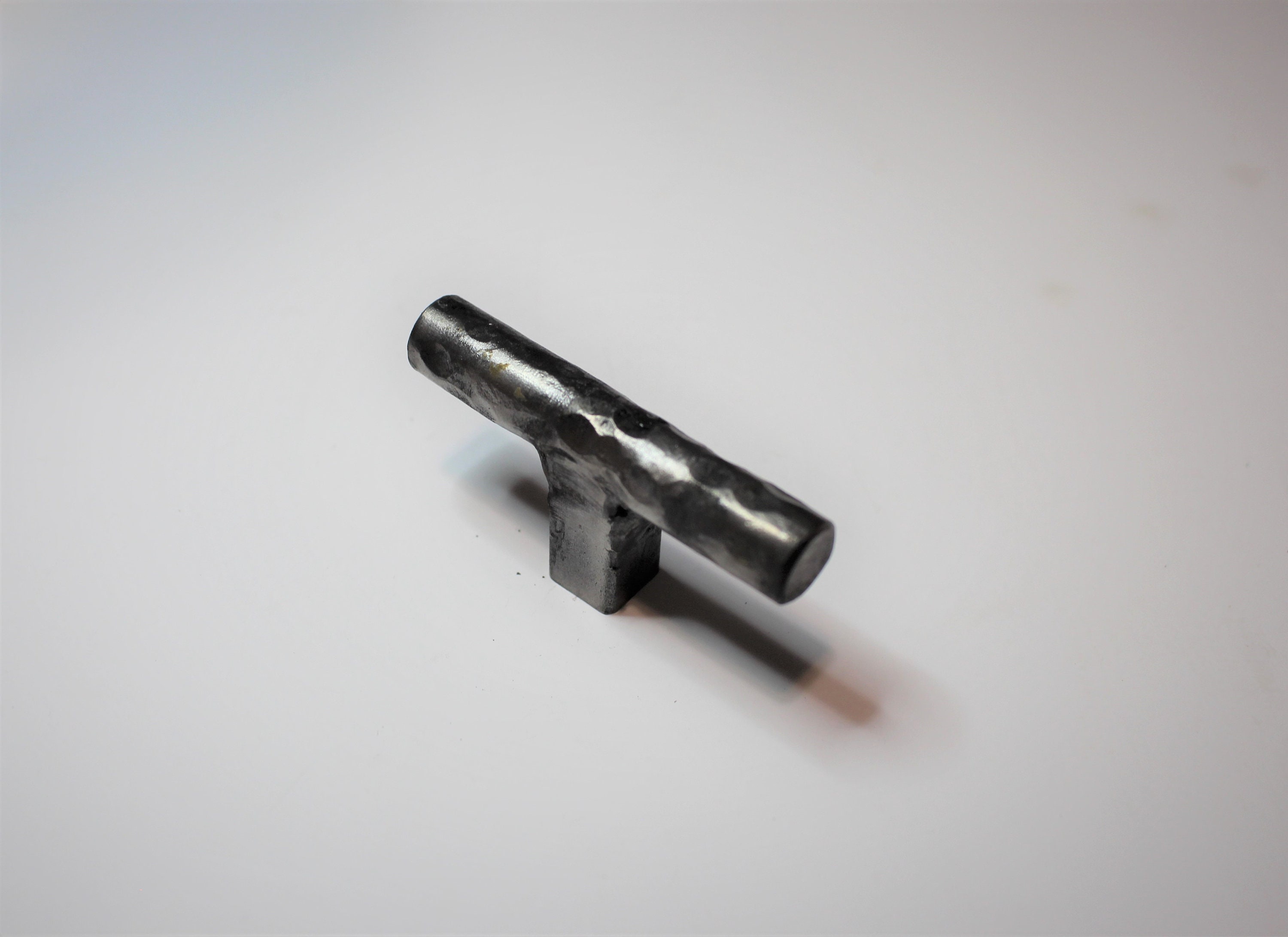 Forged Round Tee Knob Hand Forged Rustic Cabinet and Drawer | Etsy