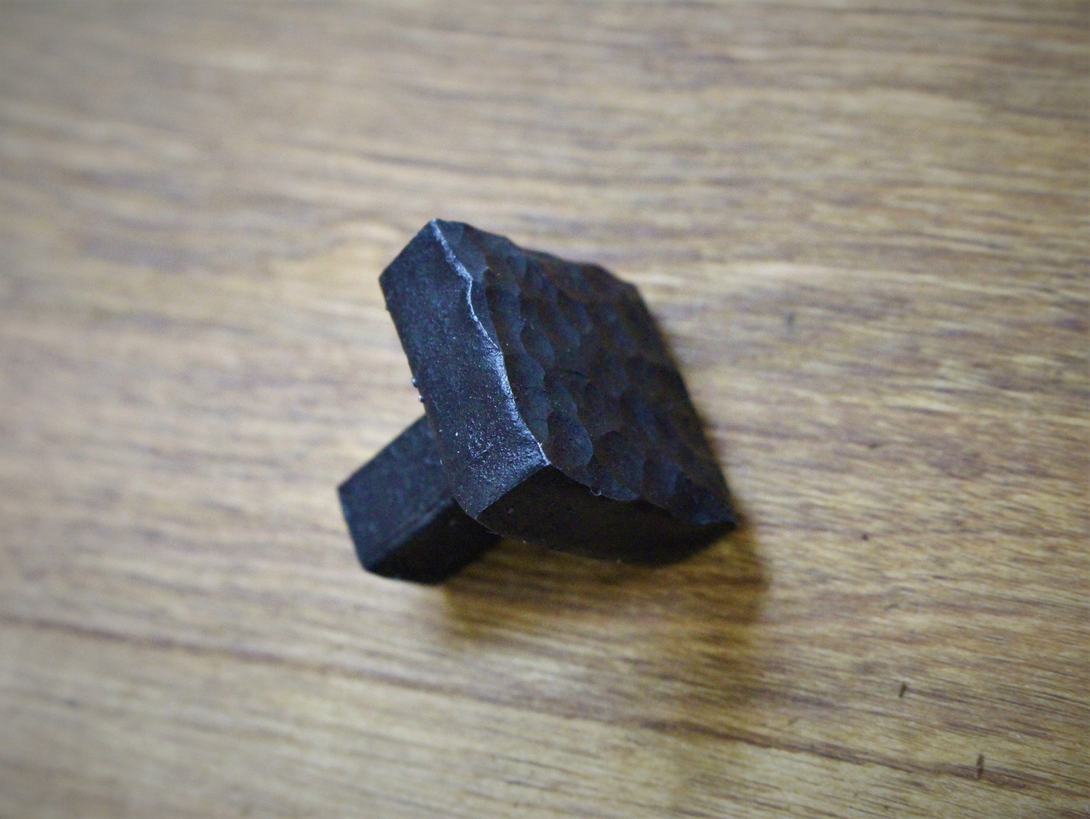 Square Stippled Knob Hand Forged Rustic Cabinet and Drawer - Etsy