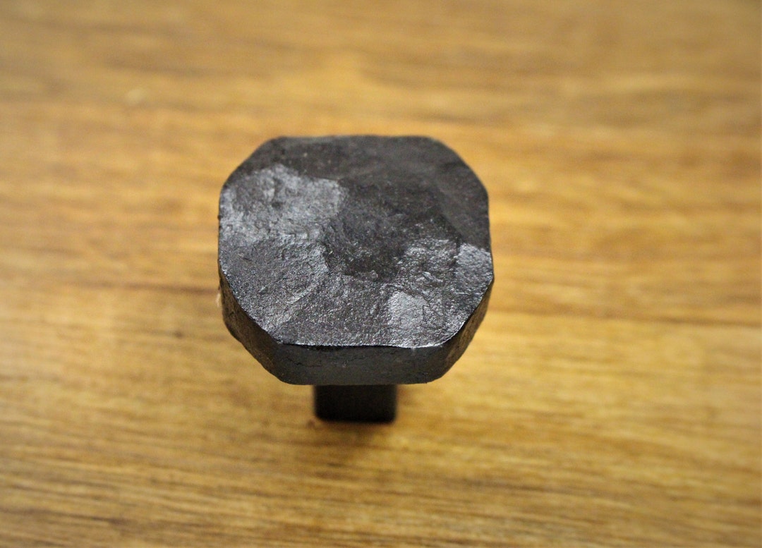 Octagon Hammered Knob - Hand Forged Rustic Cabinet and Drawer Knobs - 1 ...