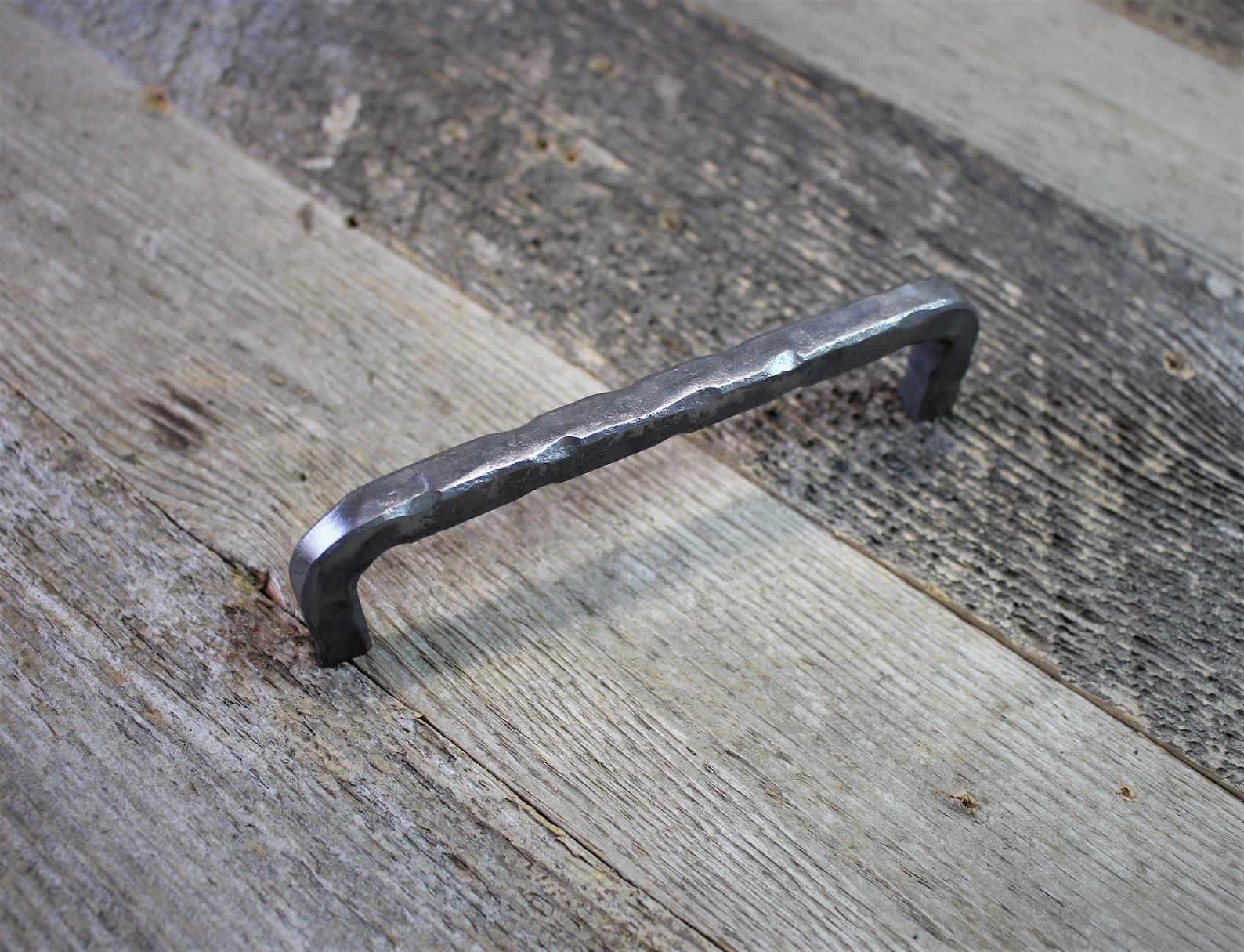 Hand Forged Hammered Square Handle Brushed Individual - Etsy Canada