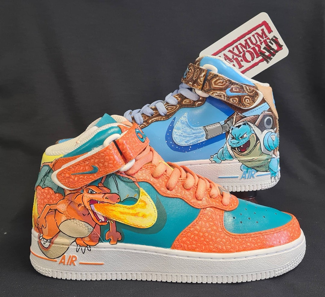 CUSTOMISED POKEMON SNEAKERS AF1S - Etsy