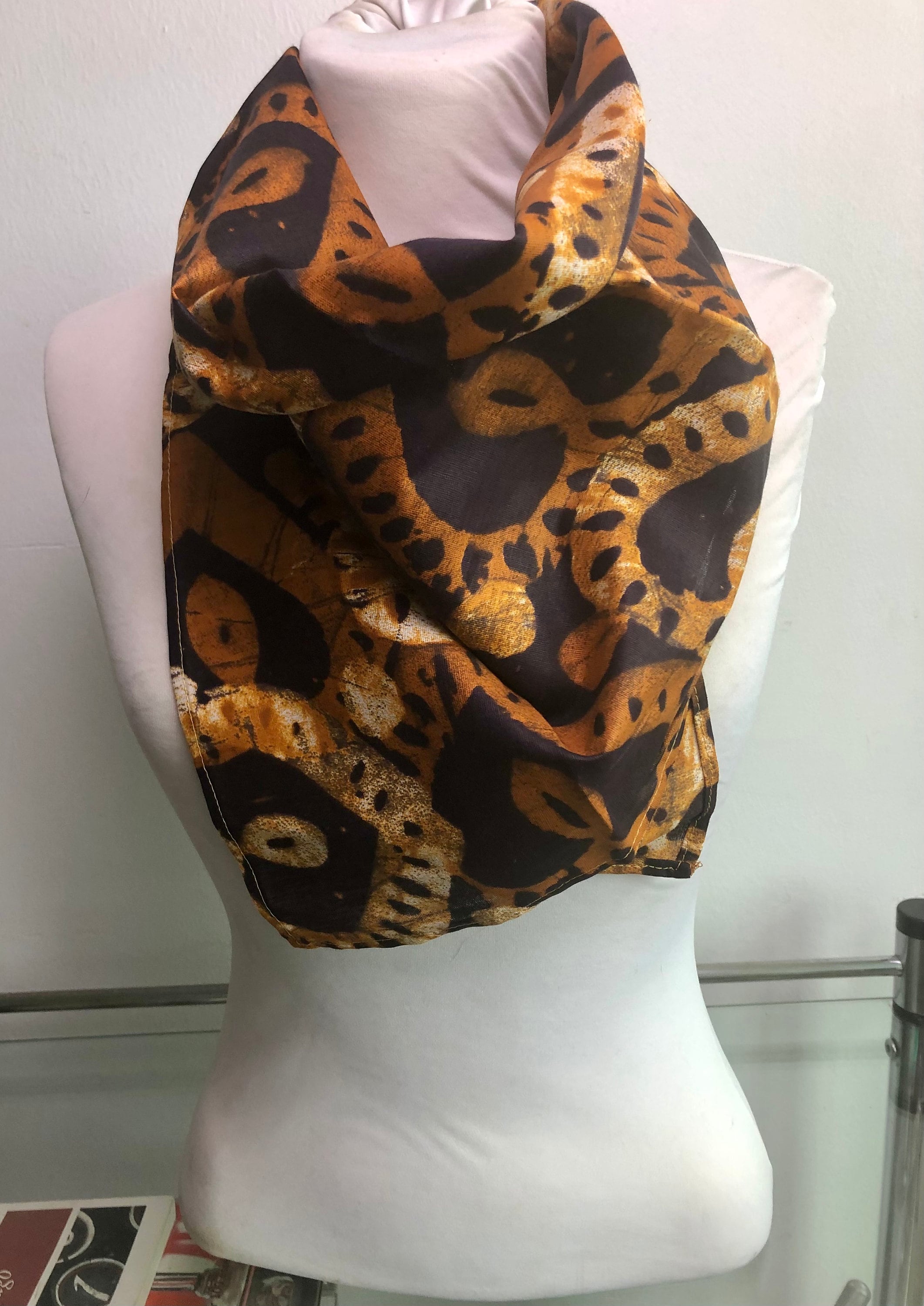 Authentic African Print Bandana | African Print Head Wrap | African ...