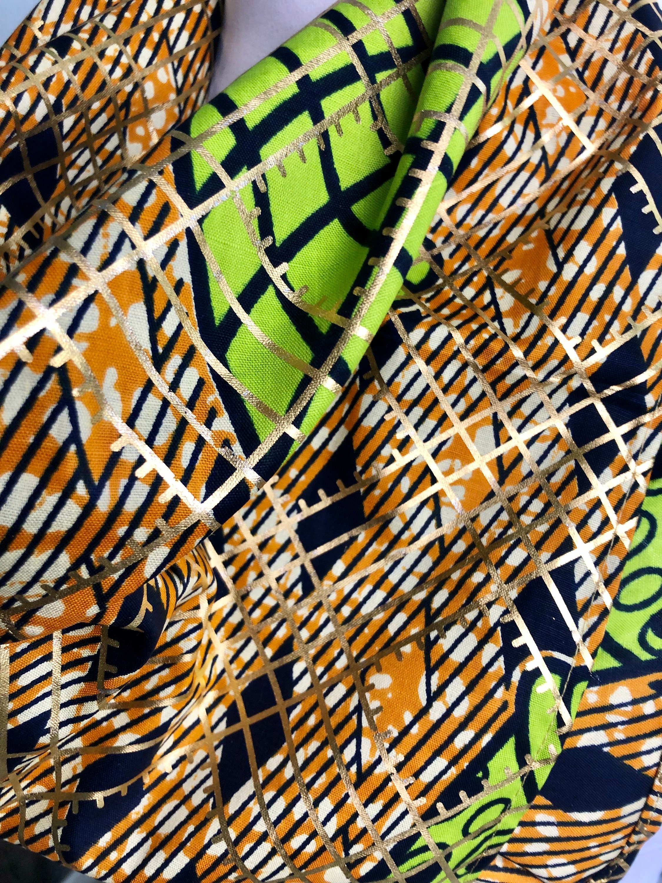 Authentic African Print Bandana | African Print Head Wrap | African ...