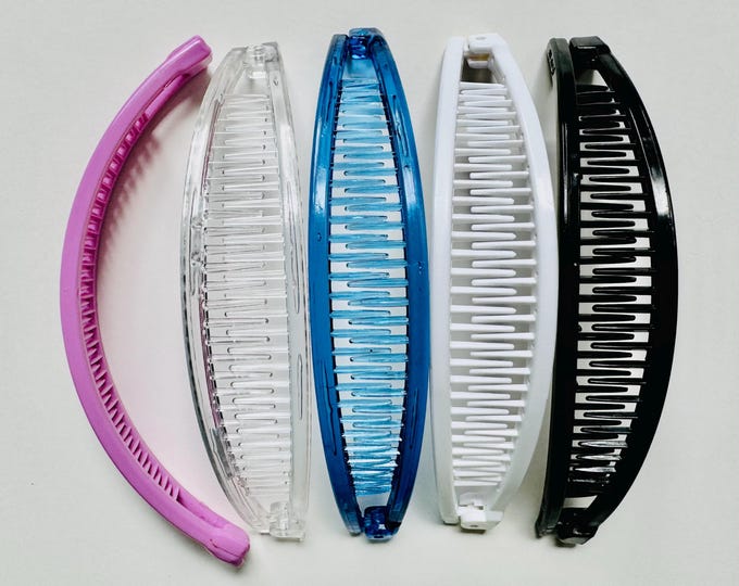 5 Sets Interlocking Banana Combs Hair Clip French Side Comb Holder ...