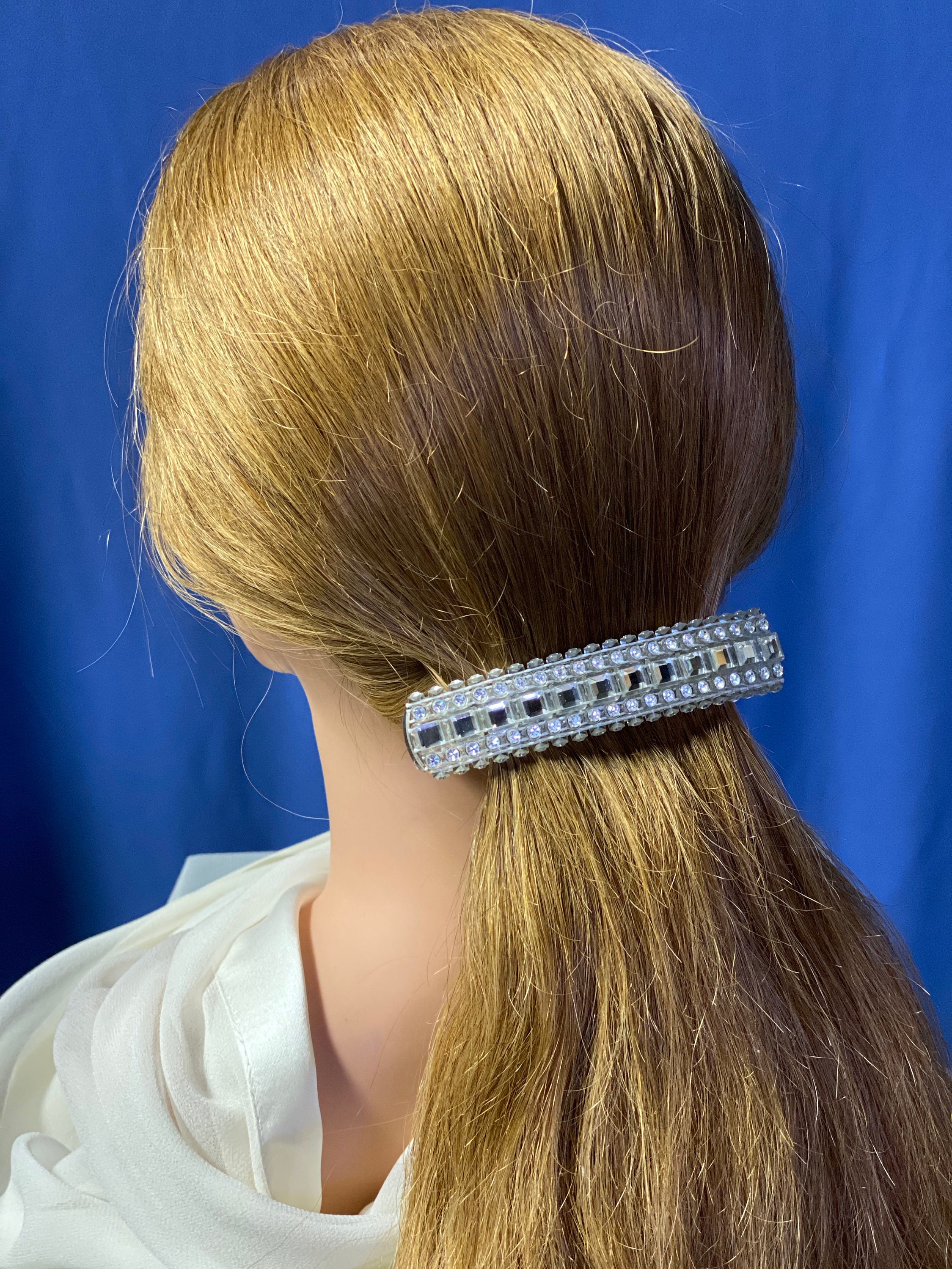 French hair clip w/ Swarovski crystal bridal hair accessory | Etsy