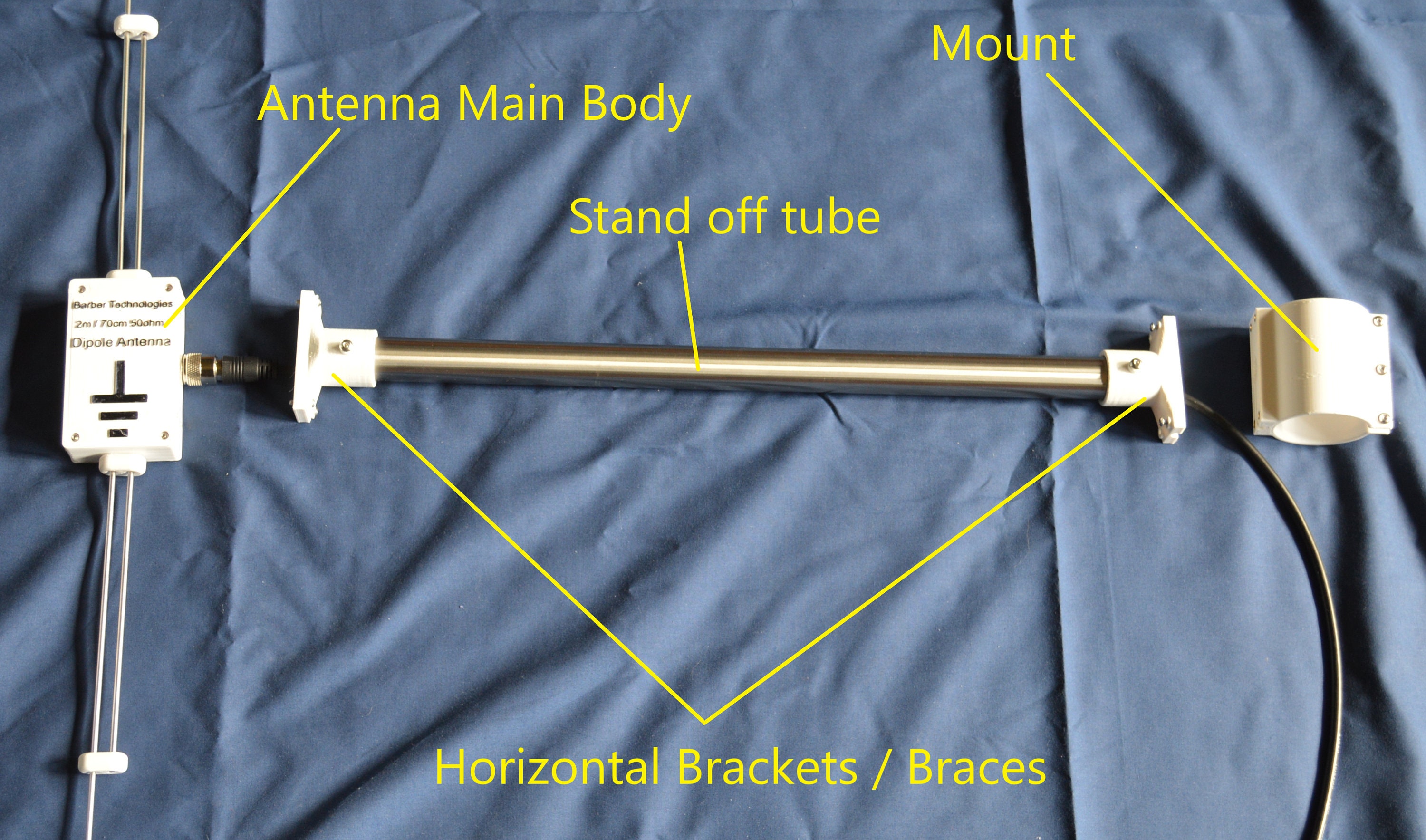 2m / 70cm Dual Band Dipole Antenna | Etsy