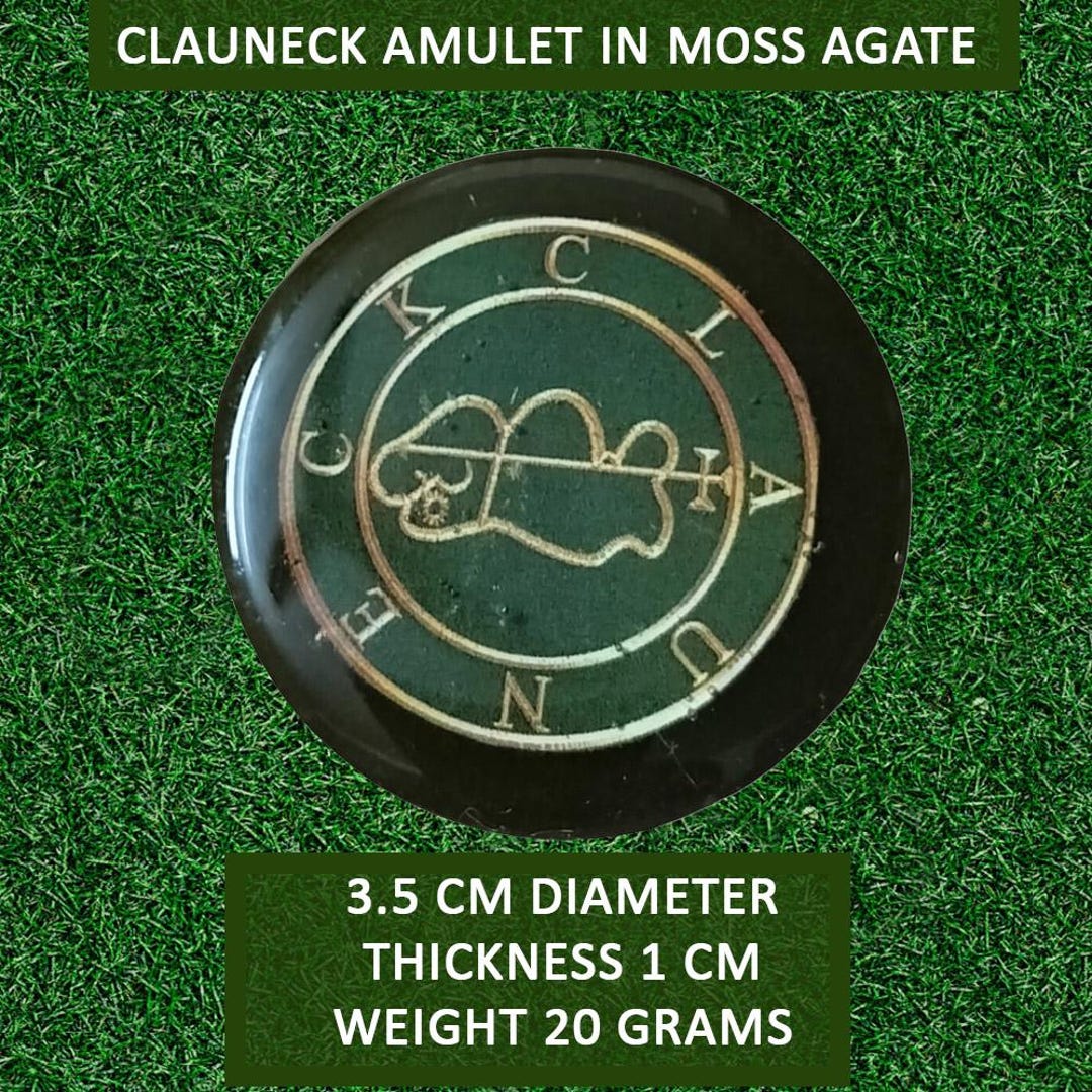 Clauneck Moss Agate Spirit of Wealth and Prosperity and Personal ...
