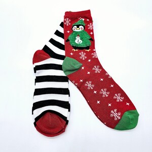 Festive Christmas Socks: Women's Holiday 2-pair Set, Winter Socks ...