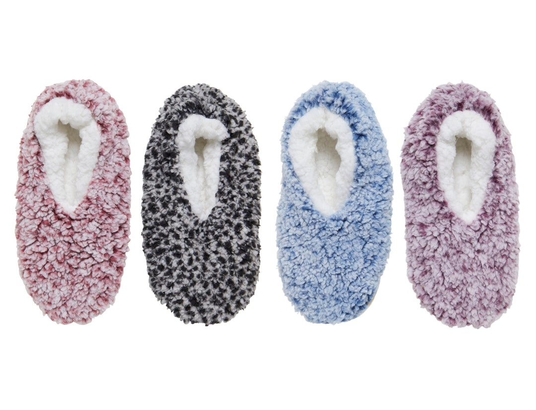 Ultra Soft Indoor Slippers for Women, Faux Fur Sherpa Lined Fluffy ...