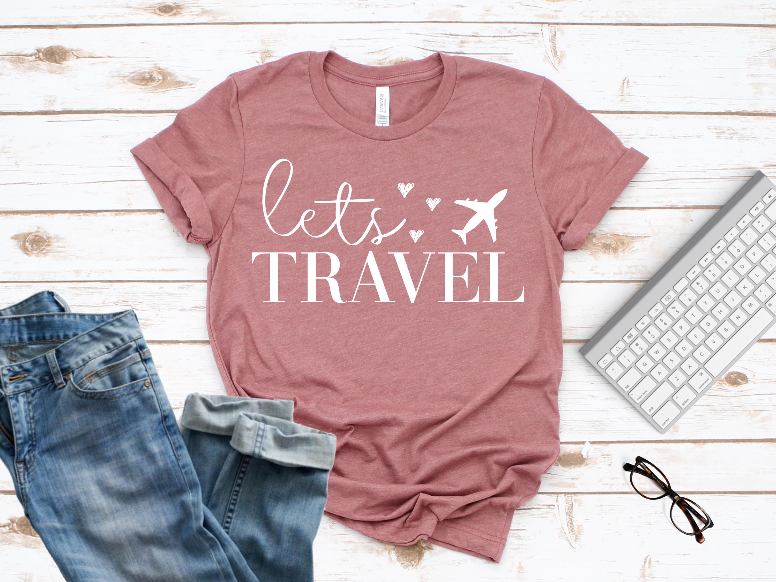 Lets Travel Shirts World Traveler Travel Shirt Adventure Shirt | Etsy