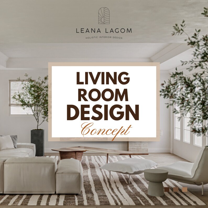 CUSTOM Living Room Interior Design Styling Concept - Etsy