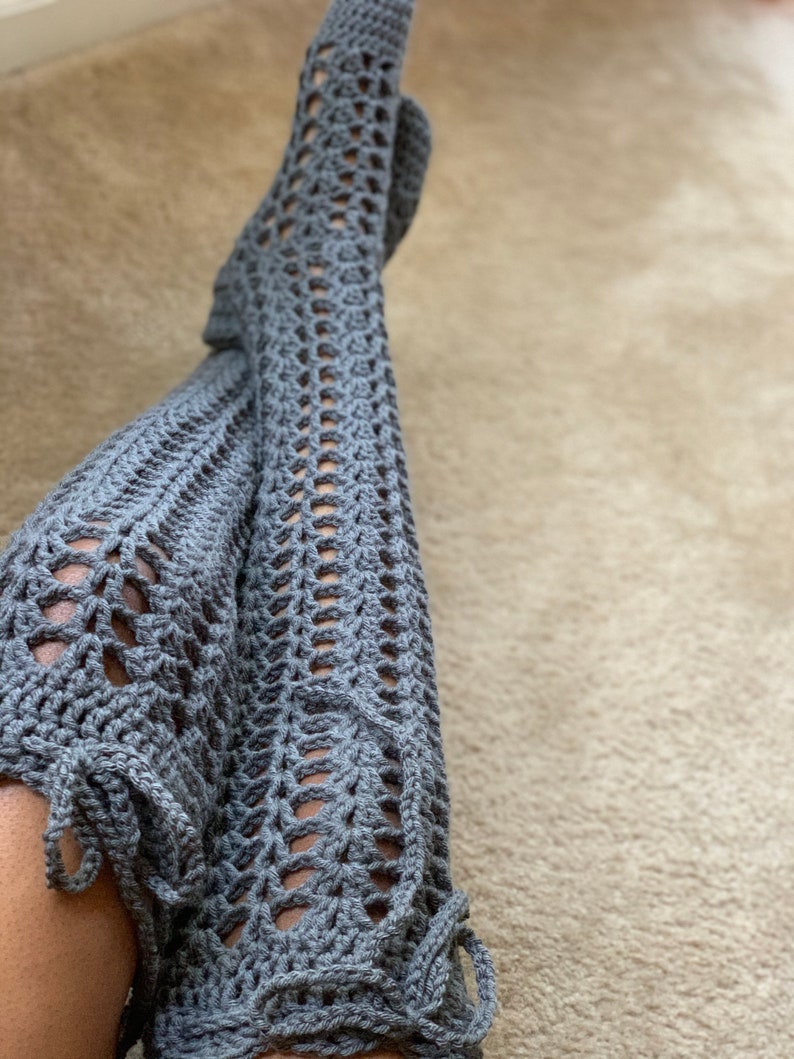 Lace Me Gray Crochet Thigh High Socks Etsy lace-me-gray-crochet-thigh-high-socks-etsy