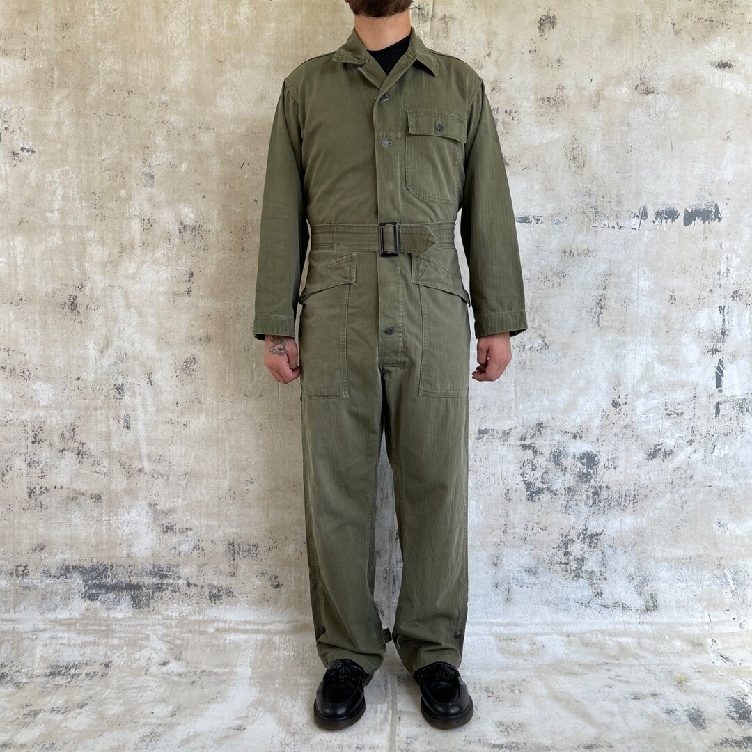 Vintage WW2 HBT Coveralls Size 36R 13 Star Belted Military - Etsy