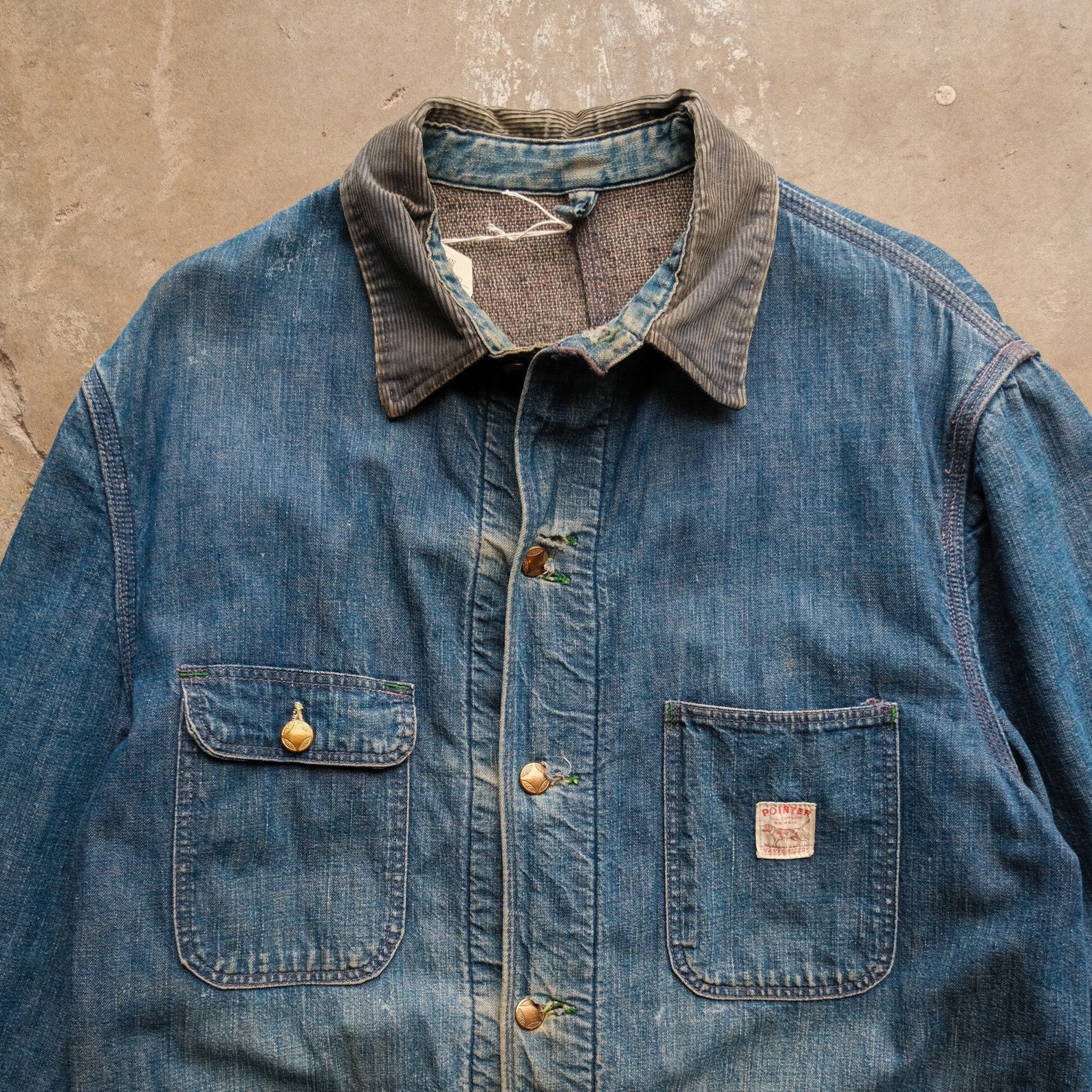 Vintage 1950s 1960s Pointer Denim Chore Jacket Size Large Wool Blanket Lined Sanforized - Etsy