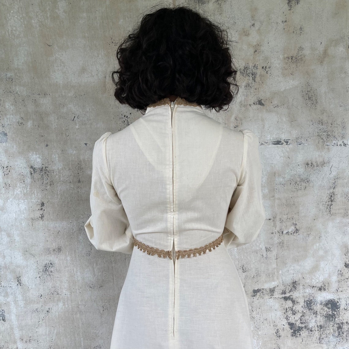 Vintage 70s Renaissance Ivory Gunne Sax Style Maxi Dress - Etsy