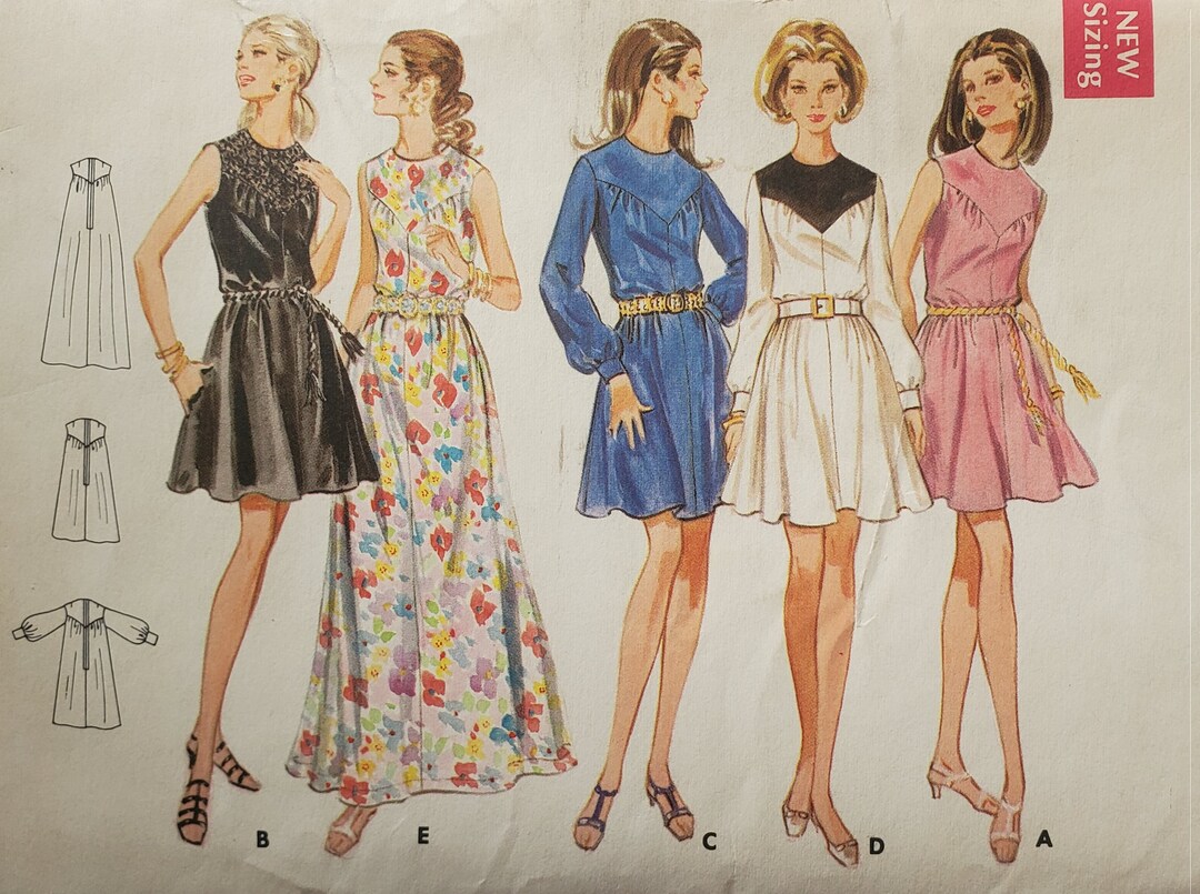 Butterick 5583, Vintage 1960s Sewing Pattern - Misses Size 10, Bust 32. ...