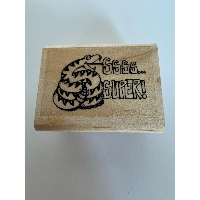 Snake Rubber Stamp Ssss... Super Words Teacher Paper Grading School ...