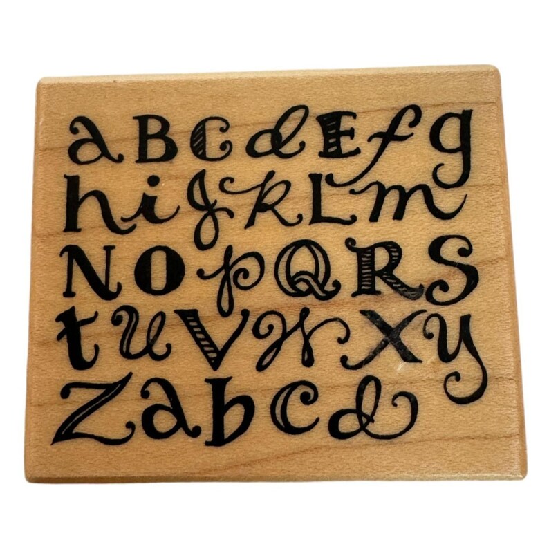 PSX Rubber Stamp Alphabet Letters School Days Reading Education ...