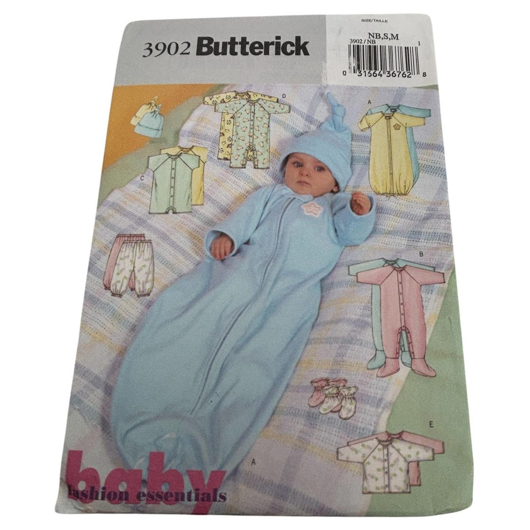 Butterick Sewing Pattern 3902 Baby Fashion Essentials Clothing Romper ...