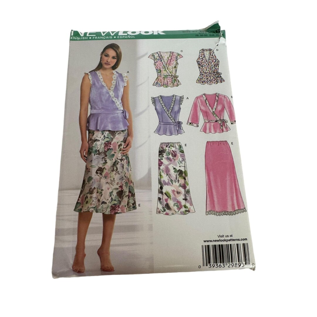 Simplicity Sewing Pattern 6608 New Look Blouse Top and Skirt Work Size ...