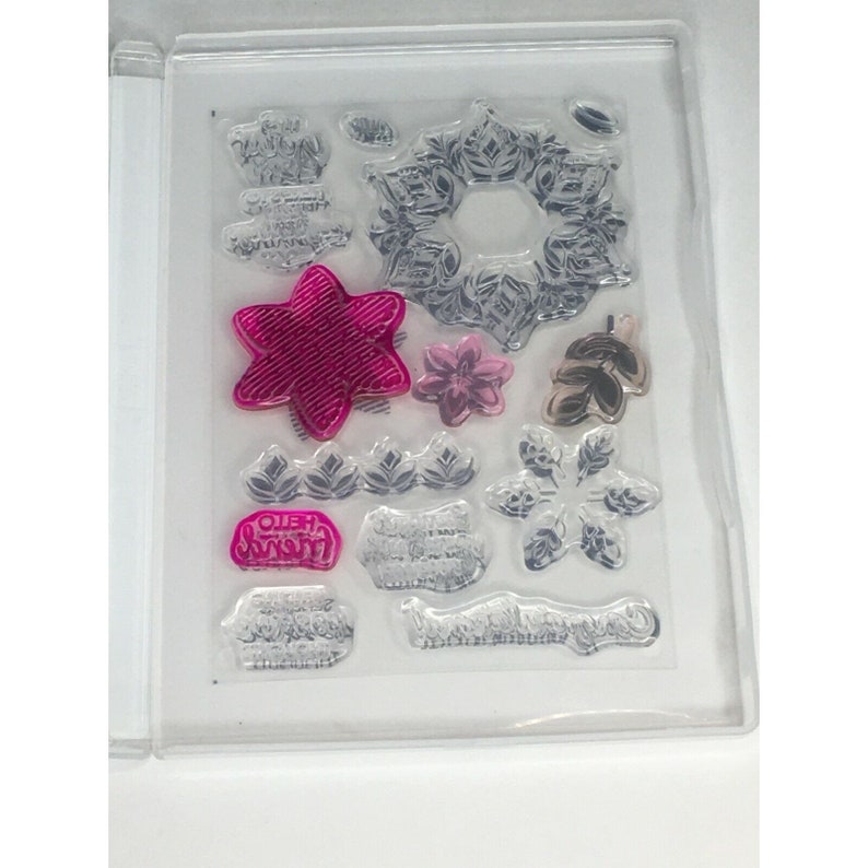 Stampin up Happiness Surrounds Photopolymer Stamp Set 14 Words ...