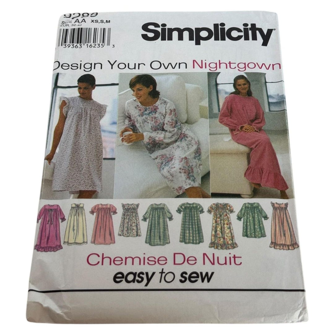 Simplicity Sewing Pattern 9289 Design Your Own Nightgown Pajamas Easy ...