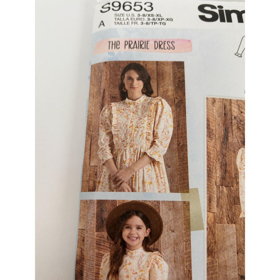 Simplicity Sewing Pattern S9653 the Prairie Dress Mother Daughter Girls ...