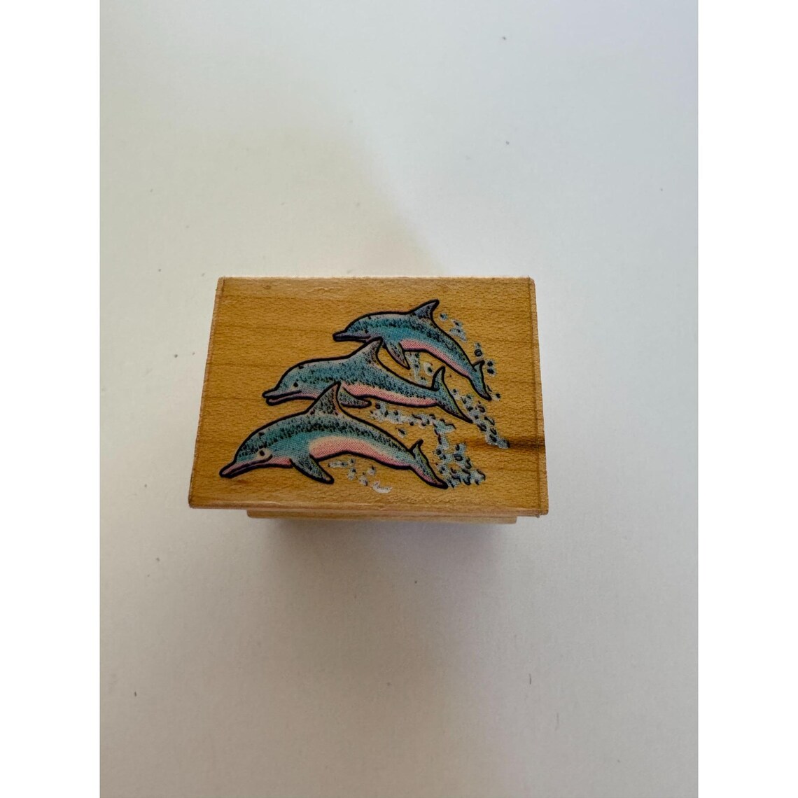 All Night Media Rubber Stamp Leaping Dolphins Trio Ocean Animals Sea ...