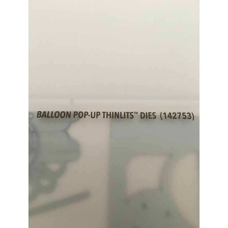 Stampin up Balloon Pop up Thinlits Framelits Dies Bow Birthday Card Making Tag - Etsy
