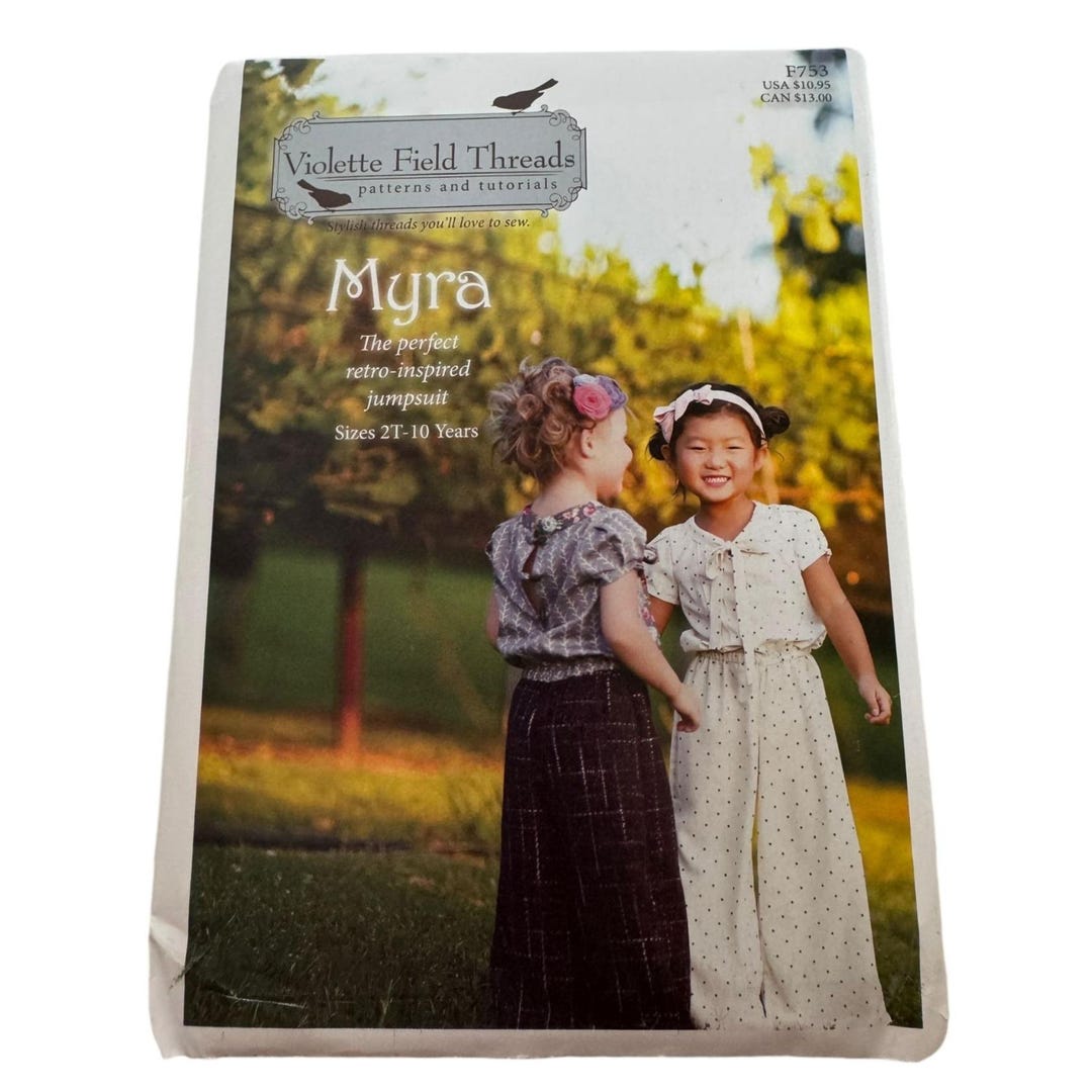 Violette Field Threads Sewing Pattern F753 Myra Girls Jumpsuit 2T-10 ...