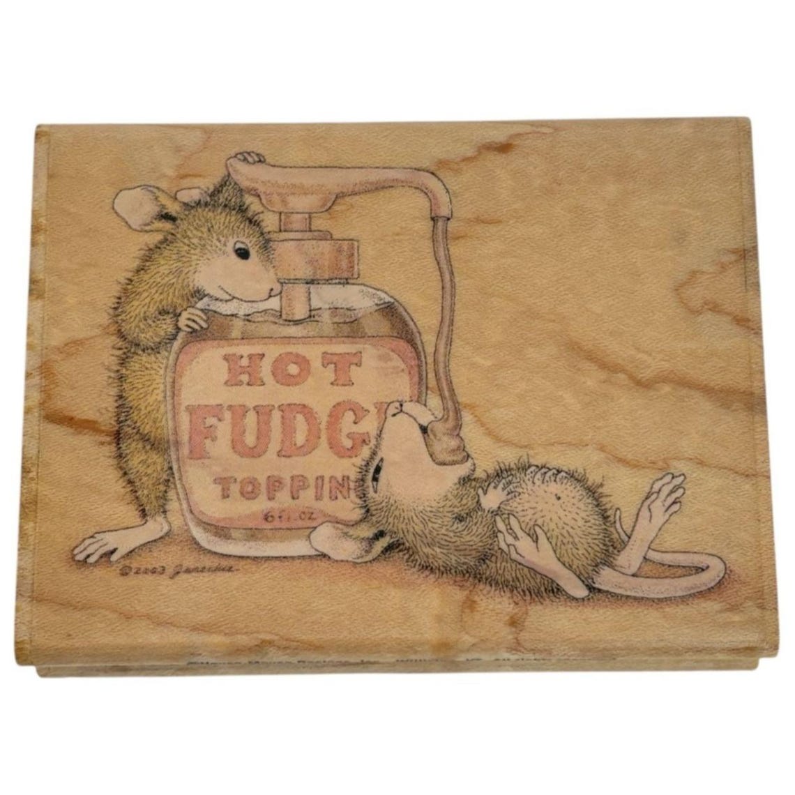 House Mouse Rubber Stamp Mouseful of Fudge Stampabilities Funny Hot ...