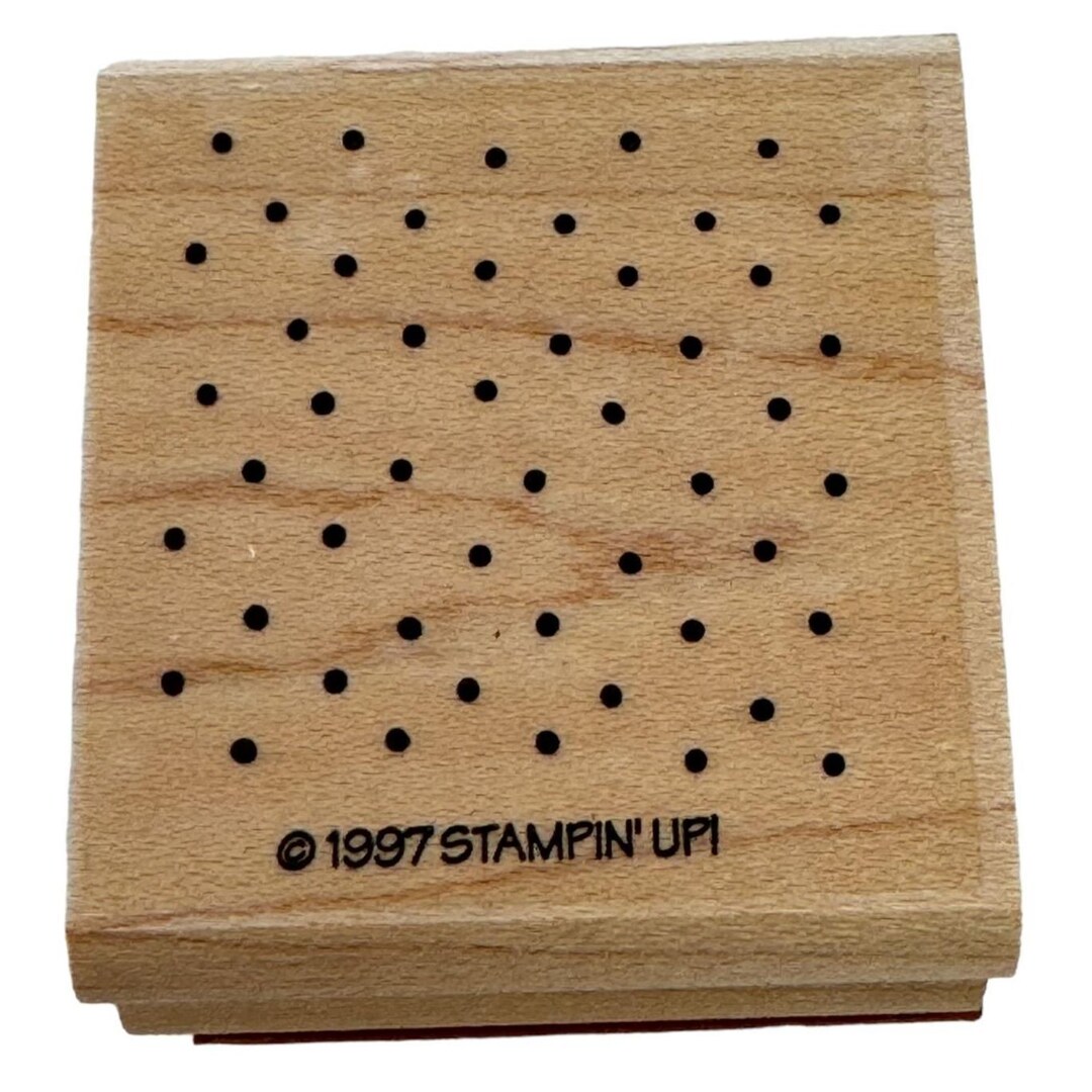 Stampin up Rubber Stamp Polka Dots Pattern Background Card Making ...