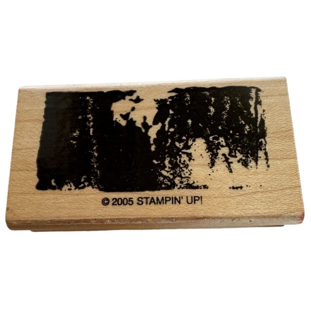 Stampin up Rubber Stamp Smudge Abstract Art Card Making Background ...