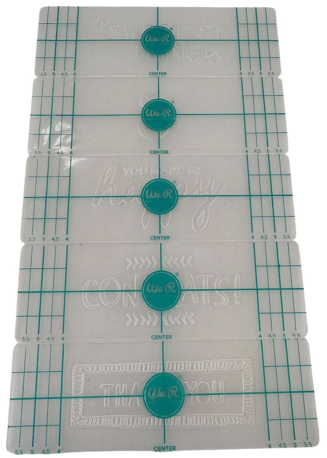 We R Memory Keepers Embossing Folders Lot 5 Sweetest Thing Congrats ...