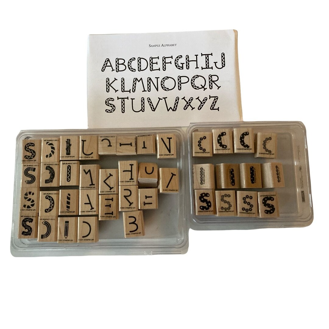Stampin up Alphabuilders & Accessories Stamp Sets Letters Creates 8 ...
